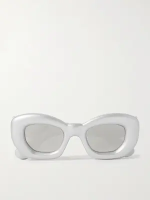 Loewe Inflated Oversized D-frame Sunglasses - Silver