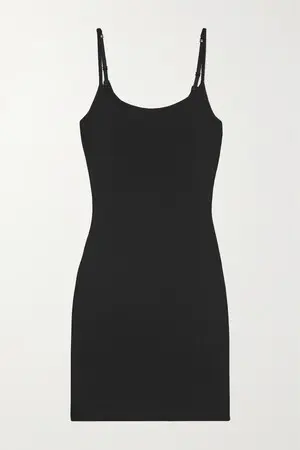 SKIMS Soft Lounge Ribbed Mini Dress - Black