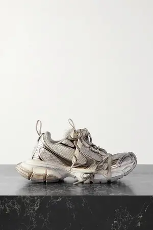 Balenciaga 3xl Mesh And Rubber Sneakers - Neutrals