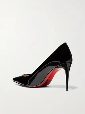 CHRISTIAN LOUBOUTIN Kate 85 Patent-leather Pumps - Black