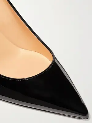 CHRISTIAN LOUBOUTIN Kate 85 Patent-leather Pumps - Black