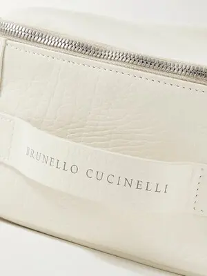 Brunello Cucinelli Textured Leather Cosmetic Case