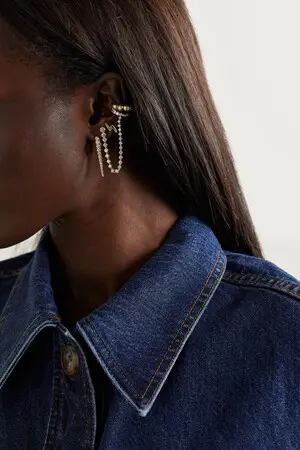 Melissa Kaye Audrey 18-karat Diamond Ear Cuff