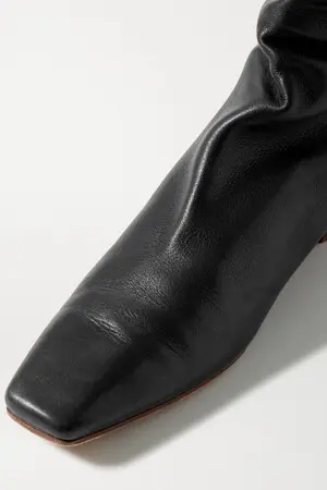 THE ROW Slouchy Leather Knee Boots