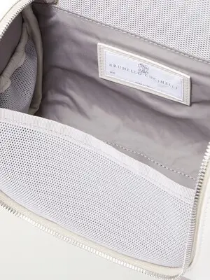 Brunello Cucinelli Textured Leather Cosmetics Case - White