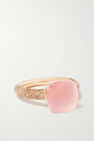 Pomellato Nudo Classic 18-karat Rose Multi-stone Ring - Gold