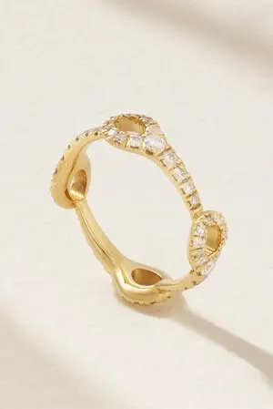 Melissa Kaye Lola Needle Small 18-karat Diamond Ring