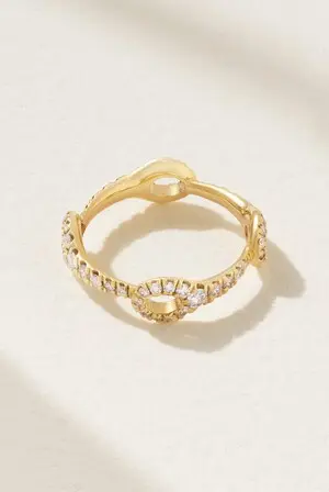 Melissa Kaye Lola Needle Small 18-karat Diamond Ring