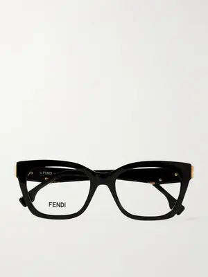 Fendi First Square-frame Optical Glasses - Black