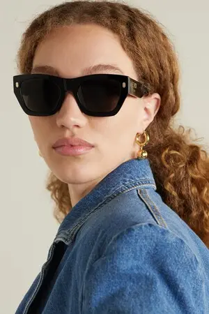 Fendi Roma D-frame Sunglasses - Black