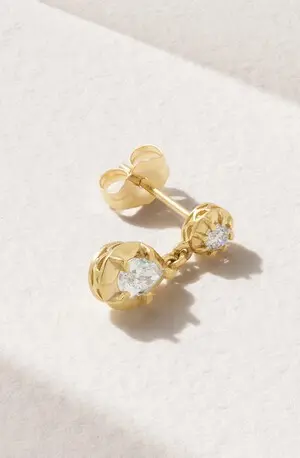 Jacquie Aiche Sophia 14-karat Diamond Earring - Gold
