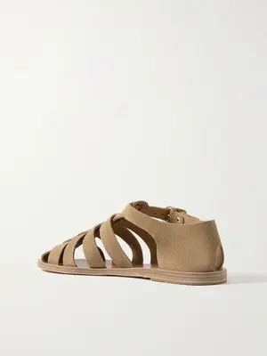 ANCIENT GREEK SANDALS Homeria Suede Sandals - Neutrals