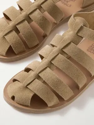 ANCIENT GREEK SANDALS Homeria Suede Sandals - Neutrals