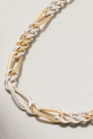 MAOR 18-karat And Sterling Silver Curb Link Choker