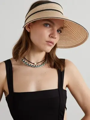 Eugenia Kim Trixie Hemp-blend Sun Visor - Brown