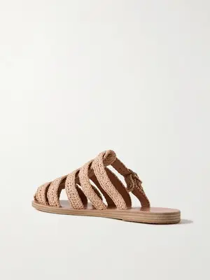 ANCIENT GREEK SANDALS Cosmia Raffia Sandals