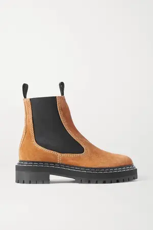 Proenza Schouler Suede Ankle Boots - Brown