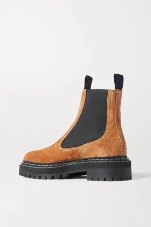 Proenza Schouler Suede Ankle Boots - Brown