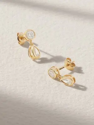 Mateo 14-karat Diamond Drop Earrings