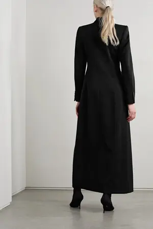 Balenciaga Hourglass Double-breasted Wool-twill Coat