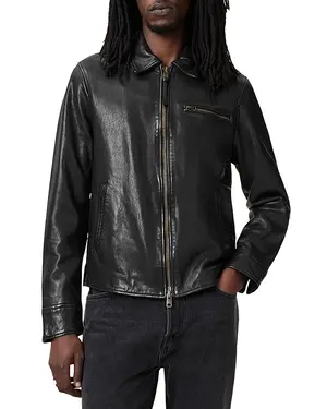 ALLSAINTS Miller Leather Jacket - Black