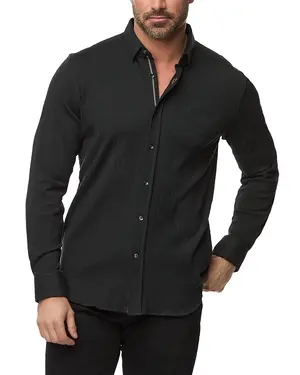 Robert Graham Hammond Button Down Textured Shirt - Black