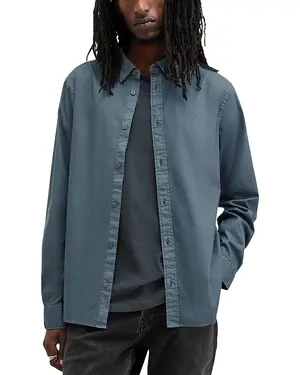 ALLSAINTS Hawthorne Shirt Ashy Blue