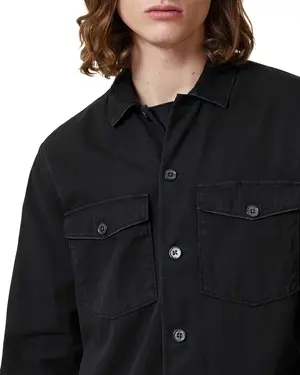 ALLSAINTS Spotter Cotton Button Down Shirt - Black