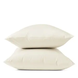 COYUCHI Refined Percale Standard Pillowcase, Pair - Undyed