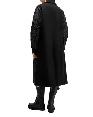 ALLSAINTS Paulah Oversized Coat - Black