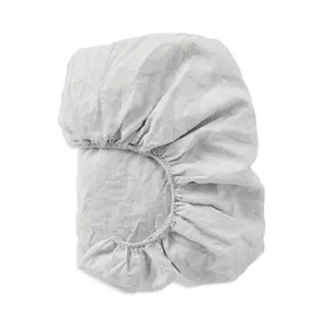 COYUCHI Relaxed 4 Piece Linen Sheet Set, King - Fog