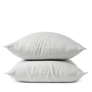 COYUCHI Relaxed Linen King Pillowcases, Set Of 2 - Fog