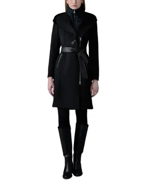 Mackage Shia 2-in-1 Wool Coat - Black