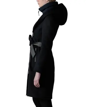 Mackage Shia 2-in-1 Wool Coat - Black