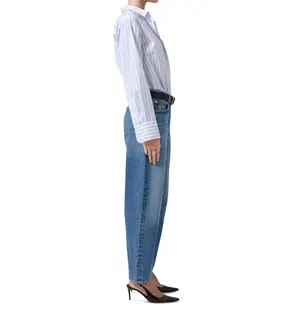 Citizens Of Humanity Miro High-rise Ankle Barrel Jeans - Pacifica
