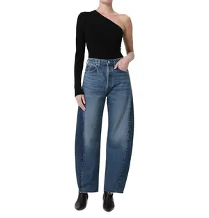 AGOLDE Luna High Rise Tapered Jeans - Split