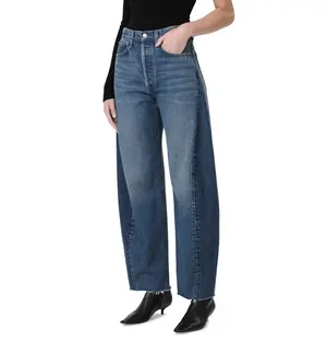 AGOLDE Luna High Rise Tapered Jeans - Split