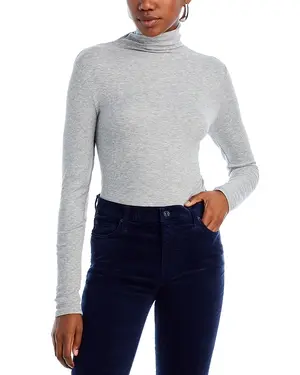 Ag The Chels Long Sleeve Turtleneck - Heather Grey