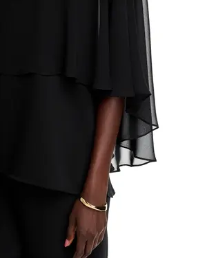 Caroline Rose Capelet Overlay Top
