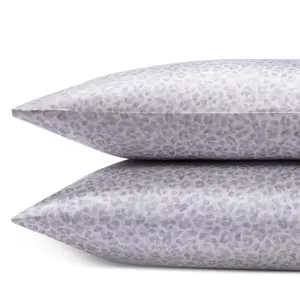 SKY Leopard Sateen Sheet Set Exclusive - Grey/leopard