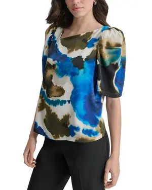 Dkny Puff Sleeve Top