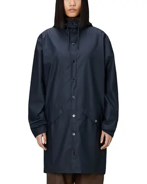 Rains Long Rain Jacket - Navy