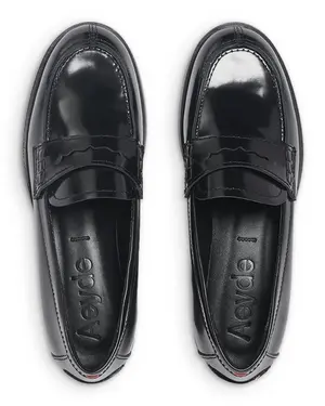 AeydĒ Oscar Penny Loafers - Black