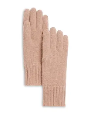 Bloomingdale'S Rib Tech Gloves - Beige