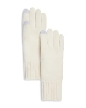 Bloomingdale's Ribbed Gloves For Women