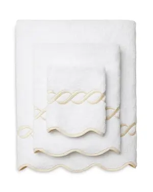 PRATESI Treccia Bath Towel - White/beige