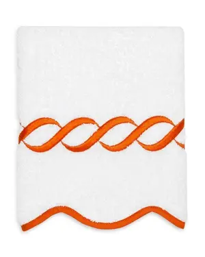 PRATESI Treccia Bath Towel - White/orange