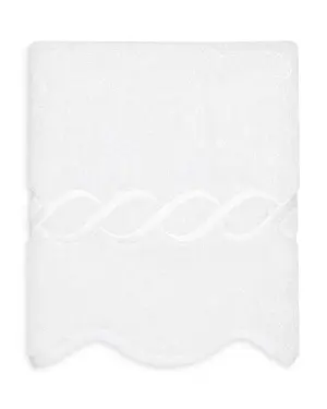 PRATESI Treccia Washcloth - White/black