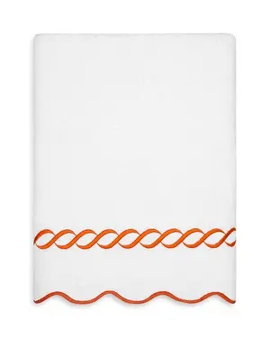 PRATESI Treccia Bath Sheet - White/orange