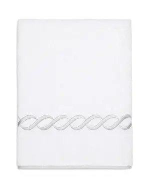 PRATESI Treccia Moderno Hand Towel - White/sterling